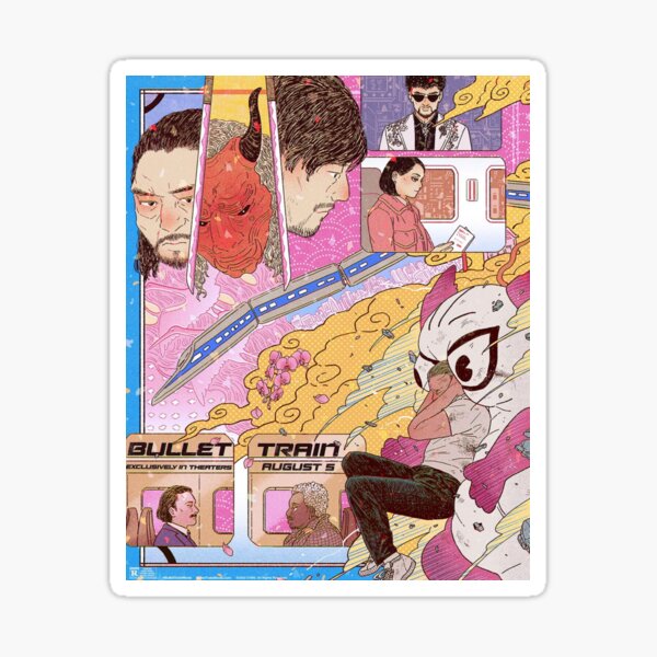 "Bullet Train " Sticker for Sale by Aeyssa | Redbubble