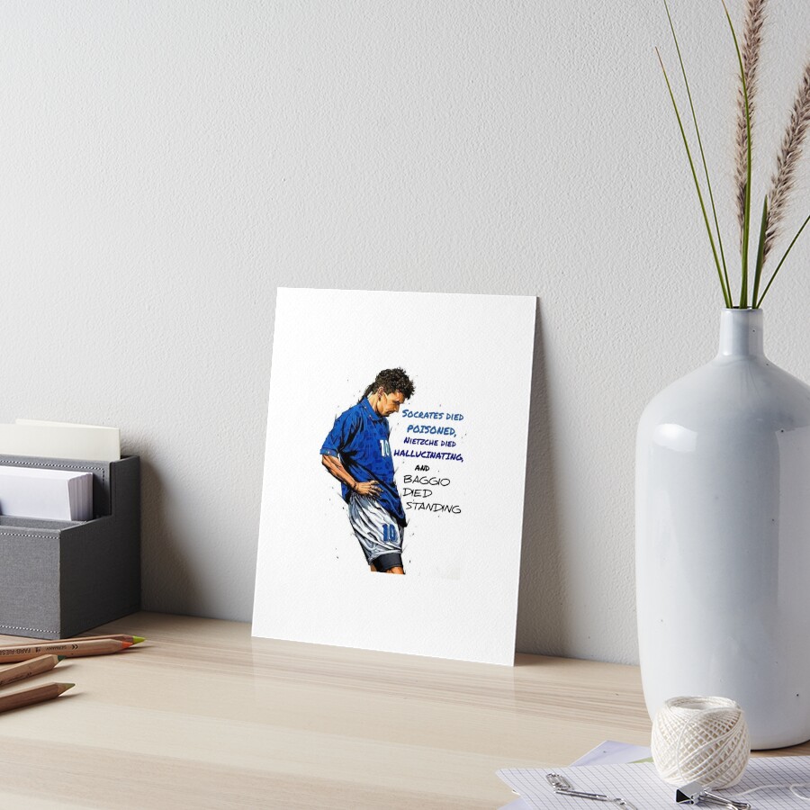 "Roberto BAGGIO Penalty miss" Art Board Print for Sale by ...