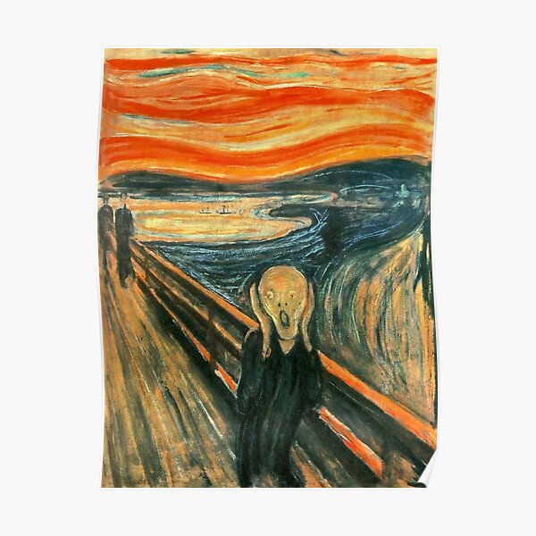 "The Scream By Edvard Munch" Poster for Sale by stacyfashion | Redbubble