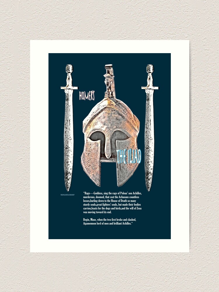 "The Iliad image/text" Art Print by KayeDreamsART | Redbubble