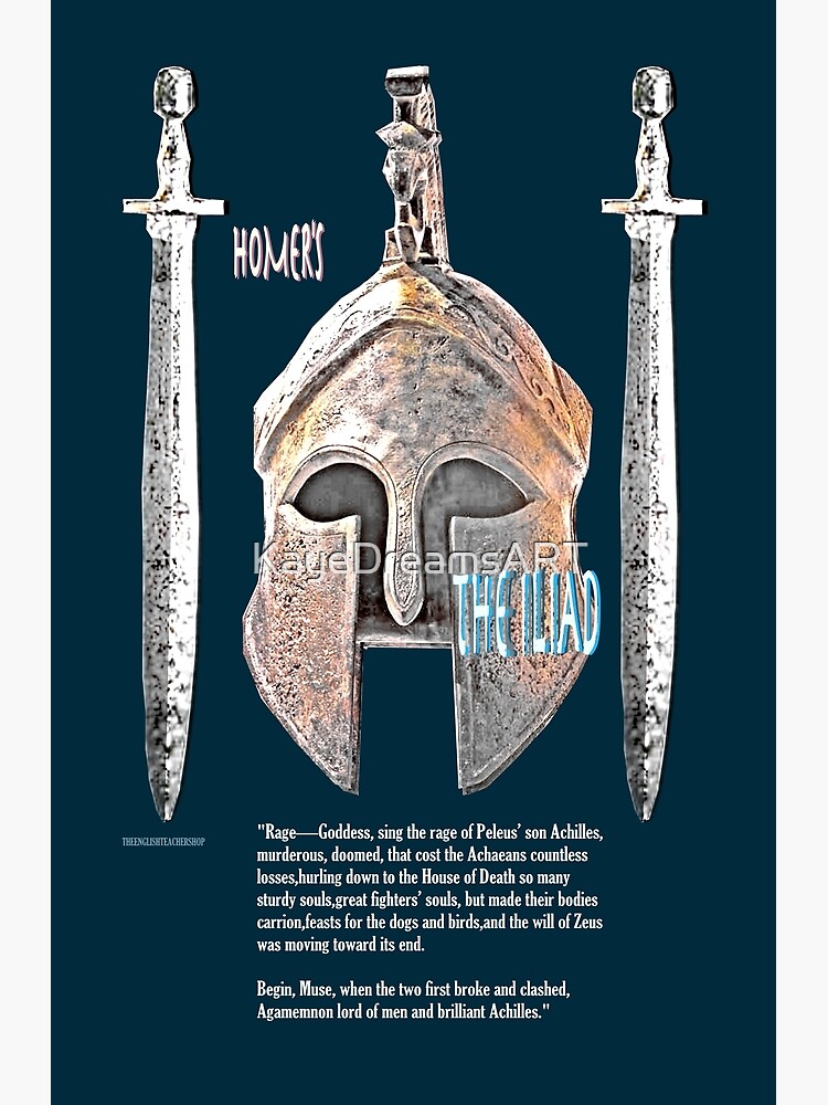 "The Iliad image/text" Art Print by KayeDreamsART | Redbubble