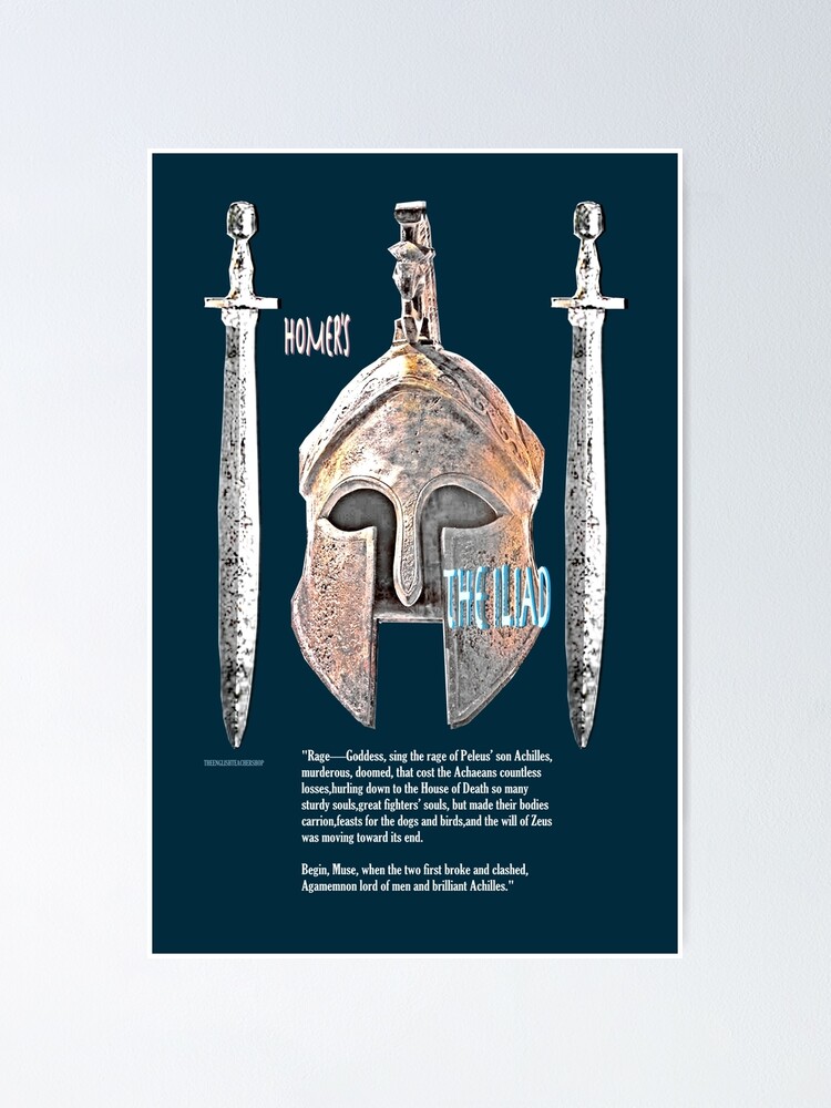 "The Iliad image/text" Poster by KayeDreamsART | Redbubble