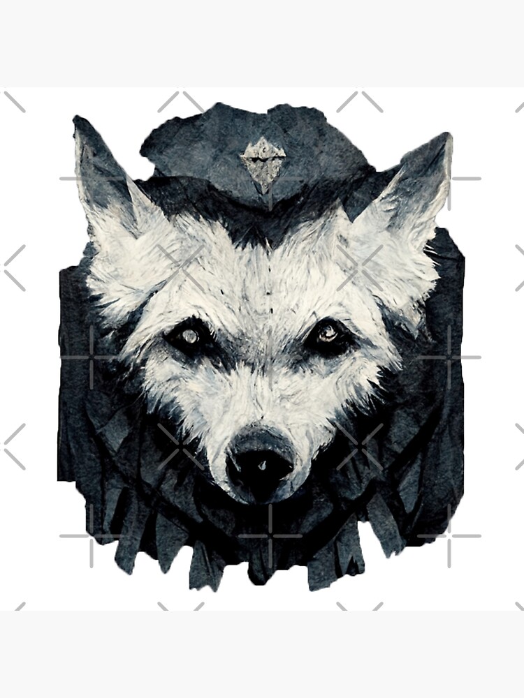 "Be Strong As A Wolf White Wolf Head" Poster for Sale by ...