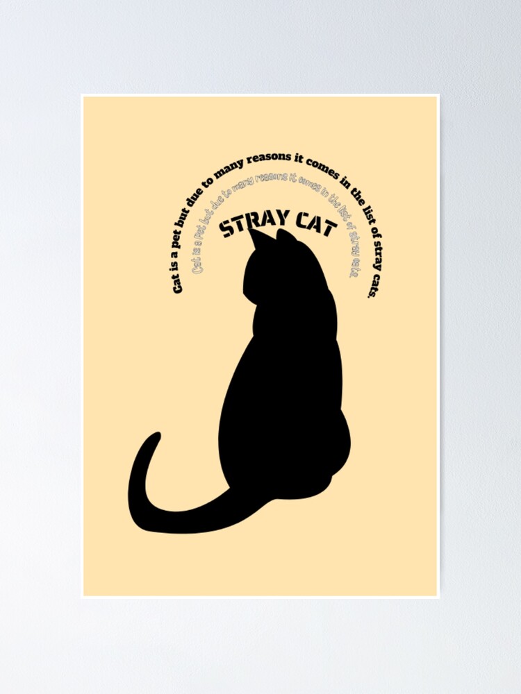 "Stray Cat Logo" Poster for Sale by Javedempire | Redbubble