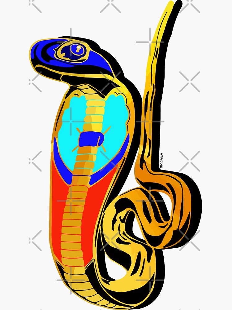 "Uraeus snake ancient Egypt" Sticker for Sale by Hungold | Redbubble