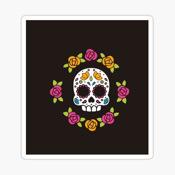"calavera" Sticker for Sale by bat-sb | Redbubble