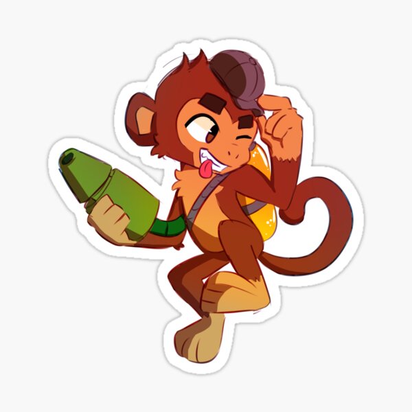 "Bloons TD - Glue gunner" Sticker for Sale by BetiDragon | Redbubble