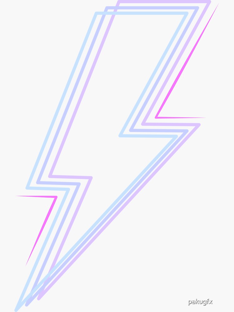 "Retro thunder bolt - Retro lightning bolt" Sticker for Sale by pakugfx ...