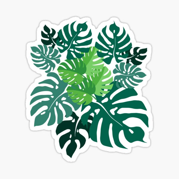 "Chlorophyll Air We Breath From Tropical Leaves" Sticker for Sale by ...