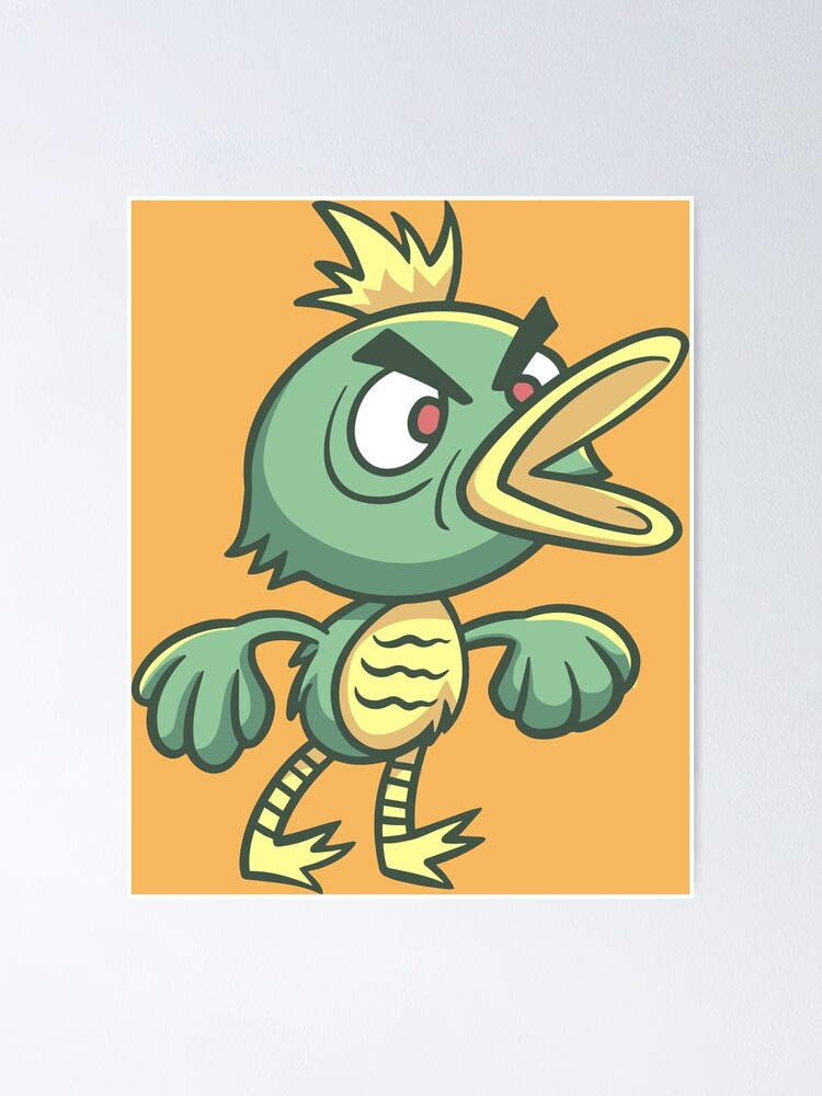 "Angry Green Duck Monster" Poster for Sale by yudabento | Redbubble