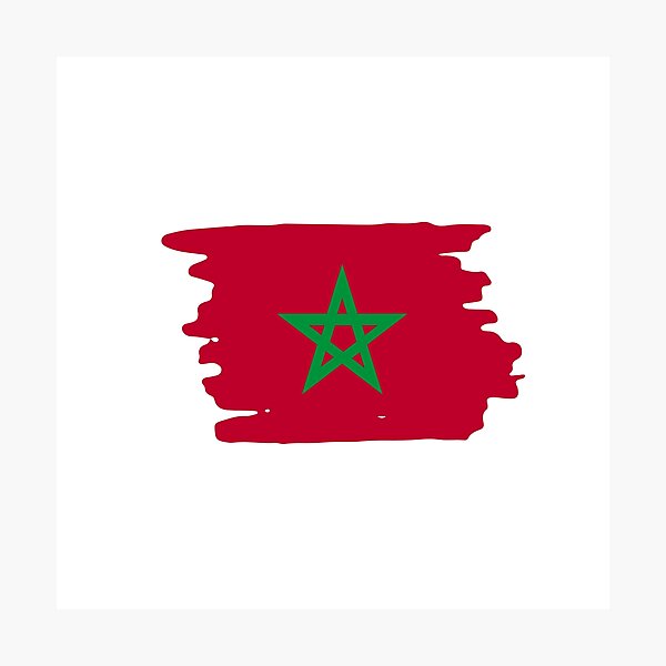 Lámina fotográfica « marruecos copa del mundo vive le maroc 2022 المغرب ...