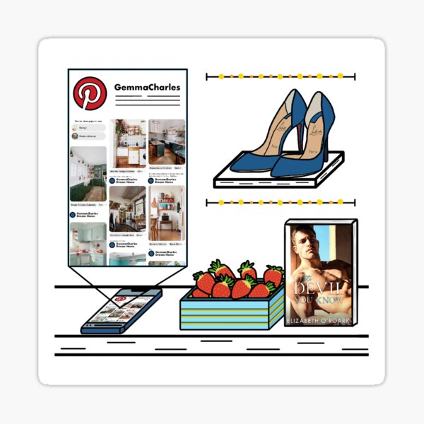 "The Devil You Know - Elizabeth O'Roark" Sticker for Sale by ...