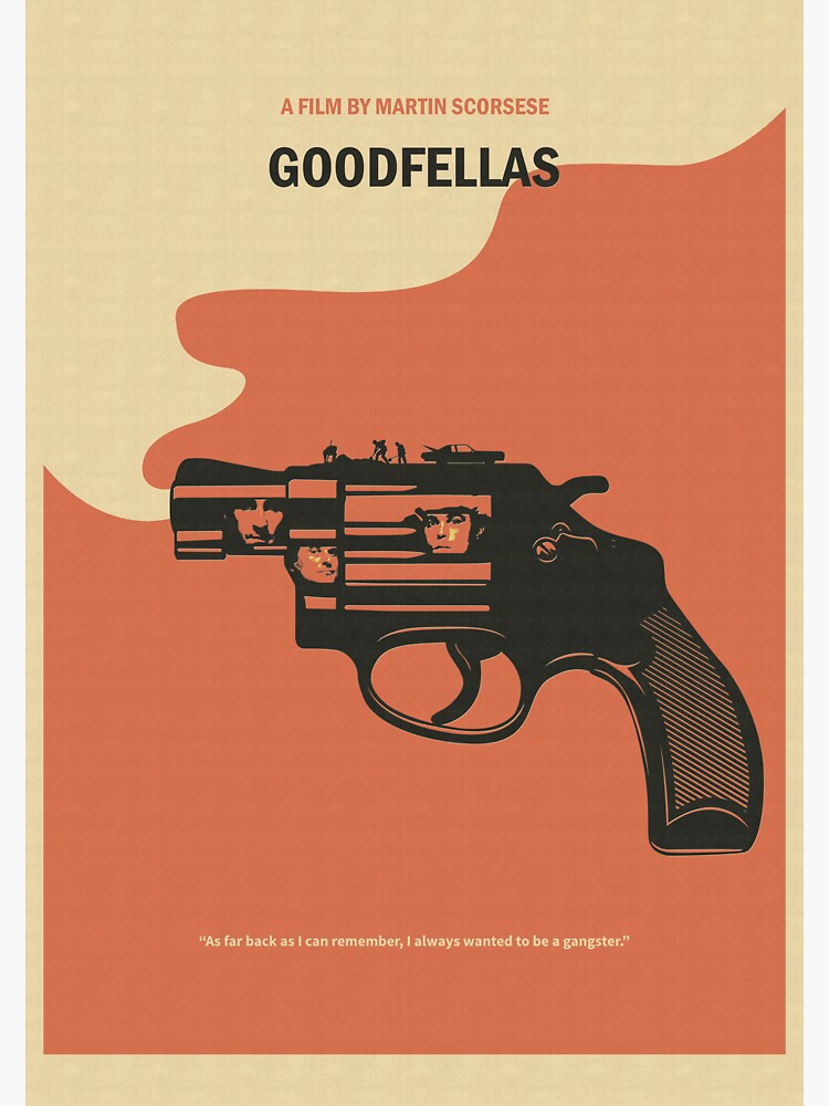 "Goodfellas 1990 Minimalist Movie Poster" Sticker for Sale by ...