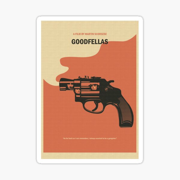 "Goodfellas 1990 Minimalist Movie Poster" Sticker for Sale by ...