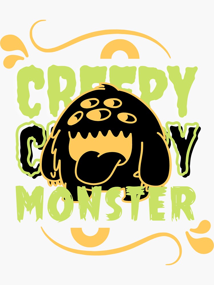 "Creepy fat monster " Sticker for Sale by AVORIN | Redbubble
