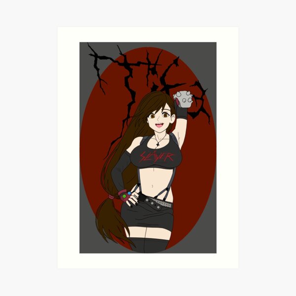 "Final Fantasy Heavy Metal Tifa/Design For Men & Women" Art Print for ...