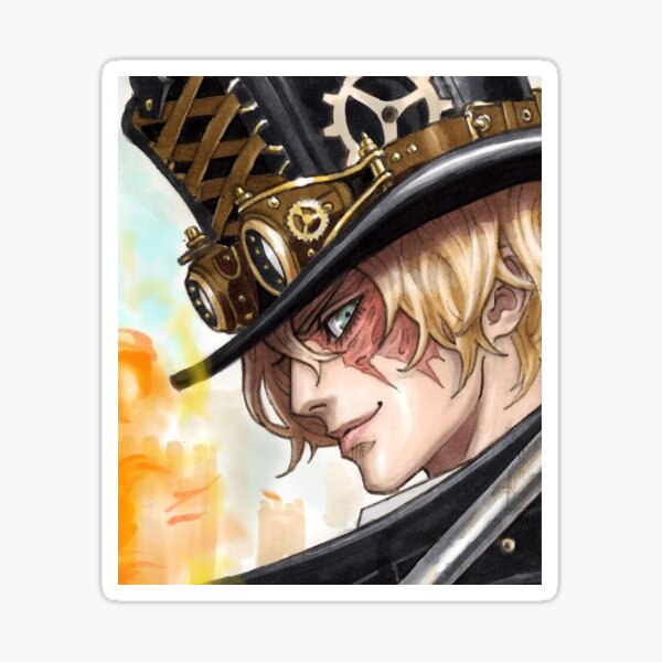 "sabo | One Piece" Sticker for Sale by Medshop-art | Redbubble