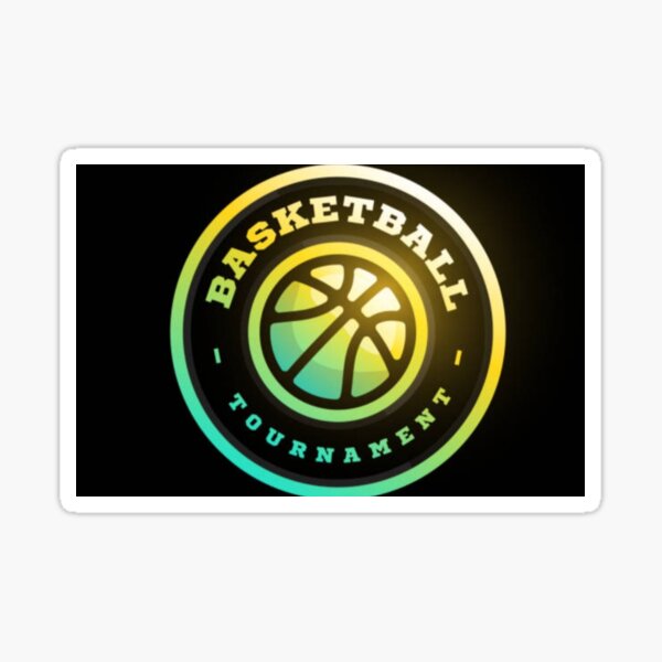 "basketball logo" Sticker for Sale by AIROHDIVA17 | Redbubble