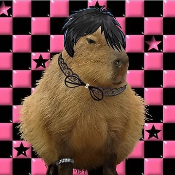 "Emo Capybara" Sticker for Sale by michelles2321 | Redbubble