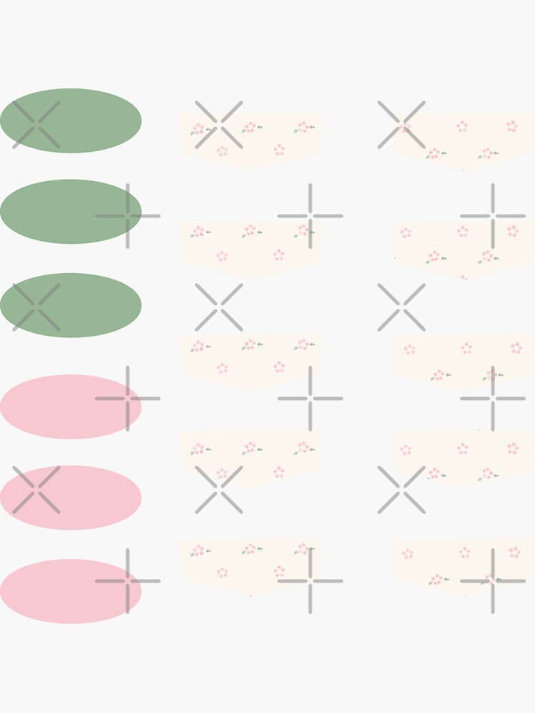 "Back to School Girly Coquette Floral Pastel Planner Labels" Sticker ...