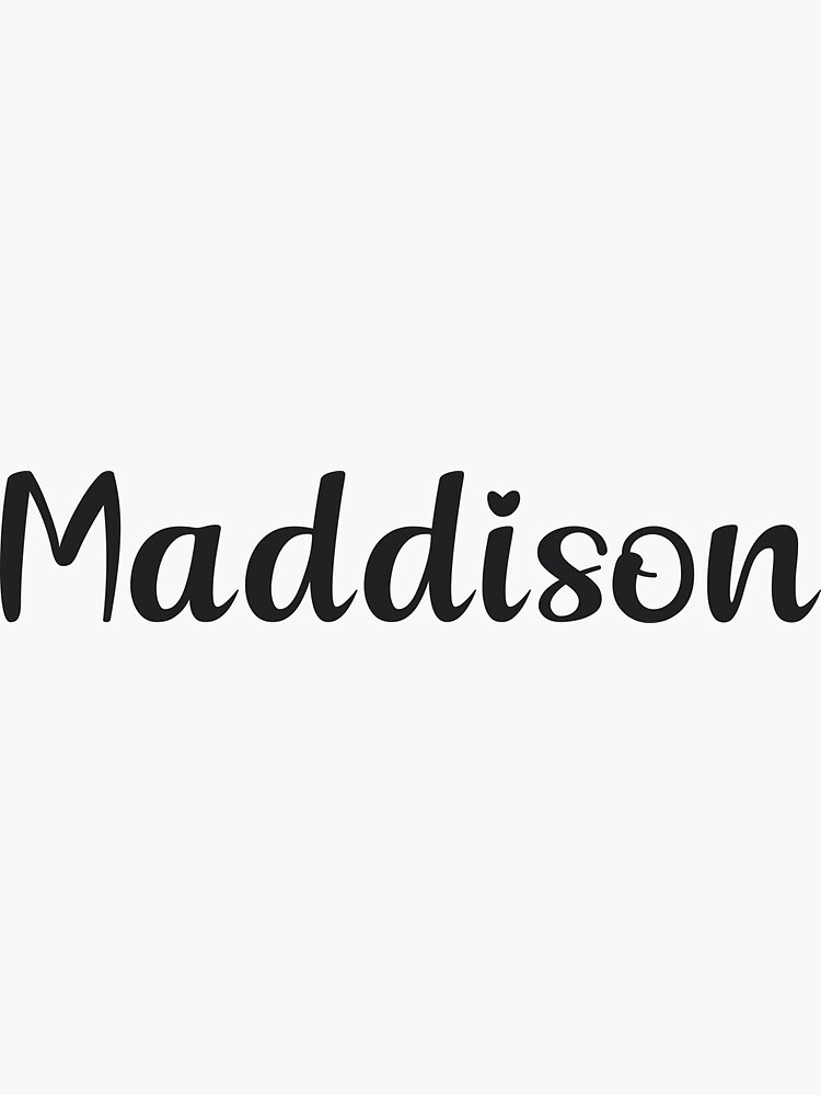 "Maddison" Sticker for Sale by 99Posters | Redbubble