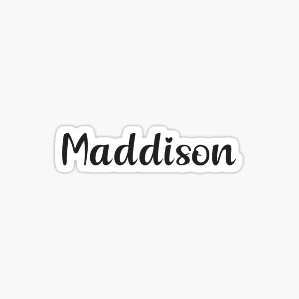"Maddison" Sticker for Sale by 99Posters | Redbubble