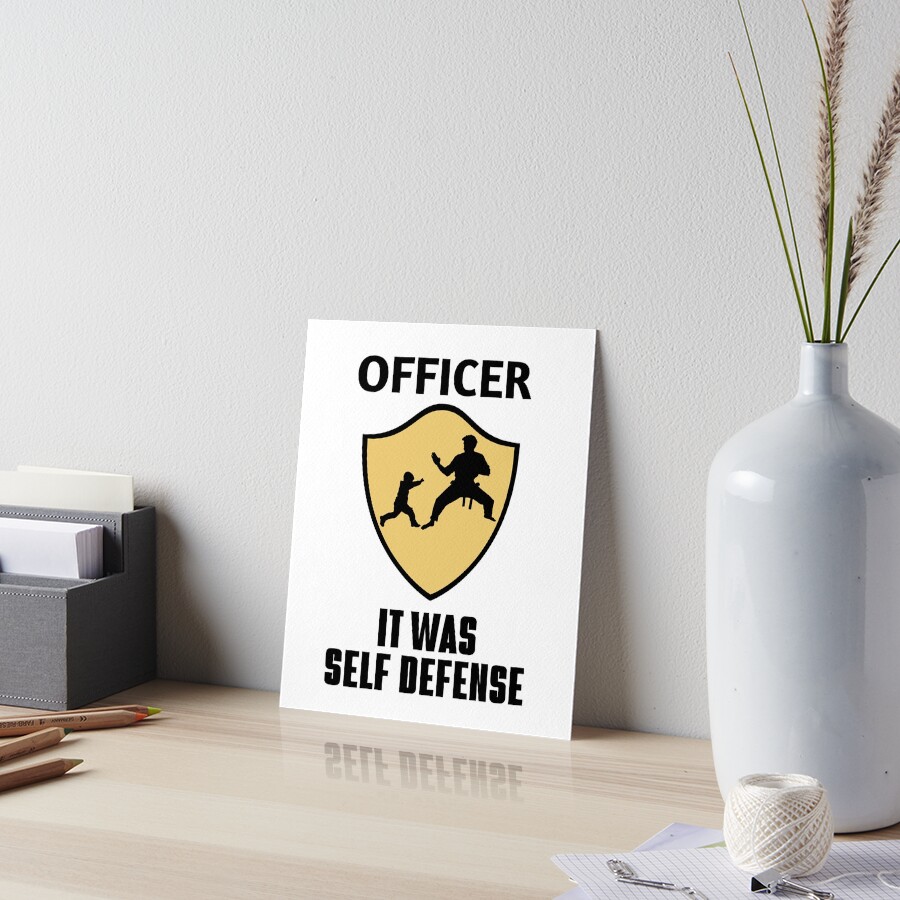 "Officer I drop Kicked that Child in Self Defense. Funny design perfect ...