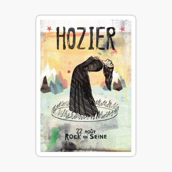 "Hozier Poster " Sticker for Sale by shirleywnklr | Redbubble