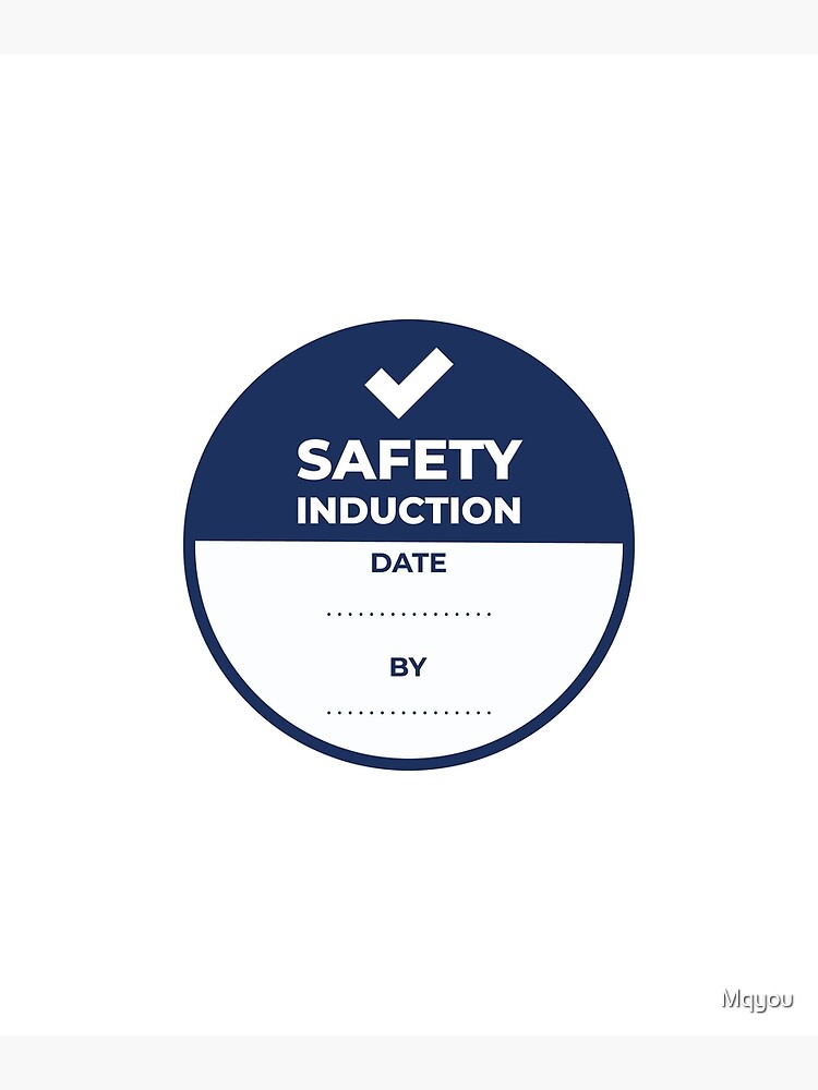 "safety induction tag" Poster for Sale by Mqyou | Redbubble