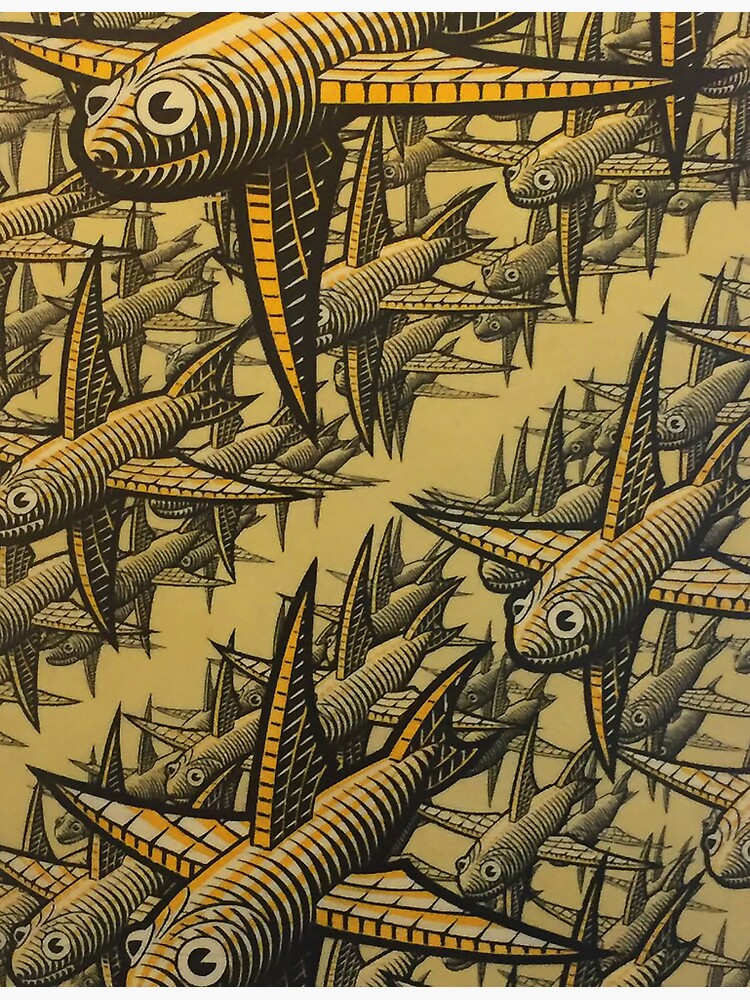 " M.C. Escher" Sticker for Sale by EDUOARDOART | Redbubble
