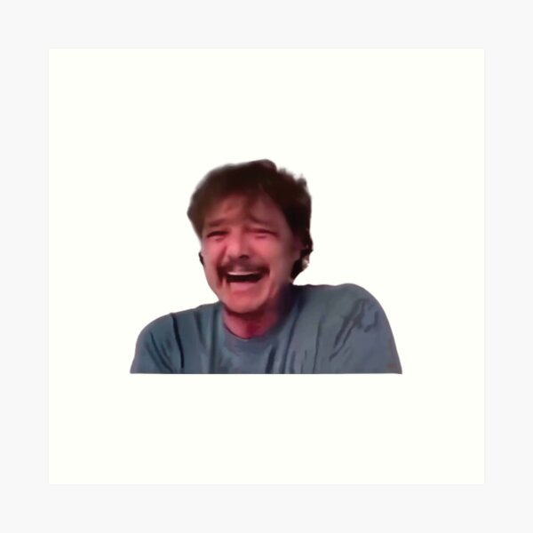 "pedro pascal crying meme" Art Print for Sale by jellyvapor | Redbubble
