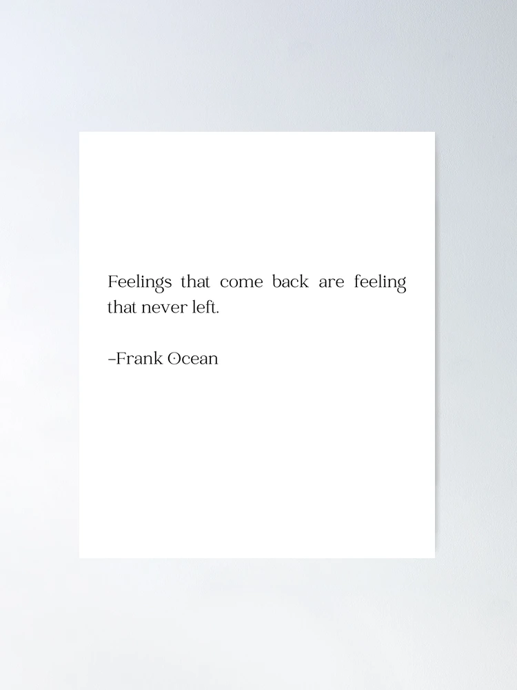 Frank Ocean Quotes Frank Ocean Quote Hip Hop Wall Room Decal Stickers