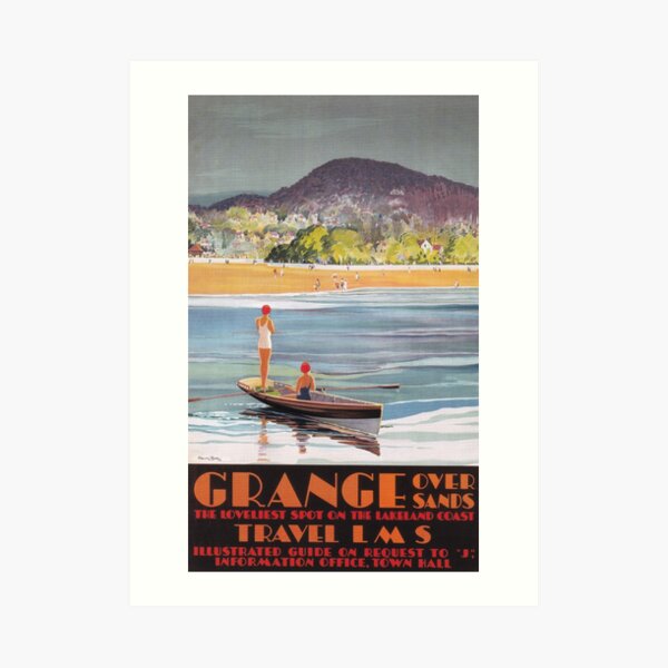 "Grange-over-Sands - LMS - Vintage Railway Travel Poster - 1923-1947 ...