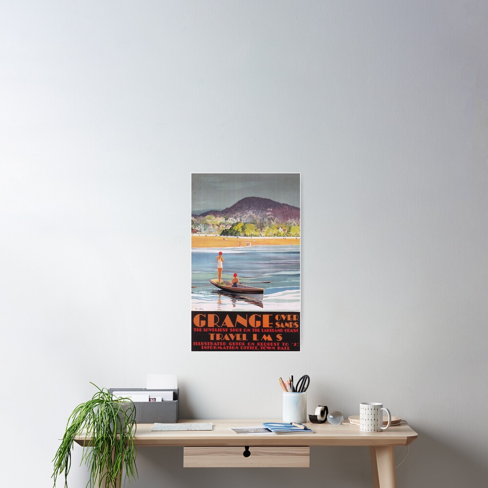 "Grange-over-Sands - LMS - Vintage Railway Travel Poster - 1923-1947 ...