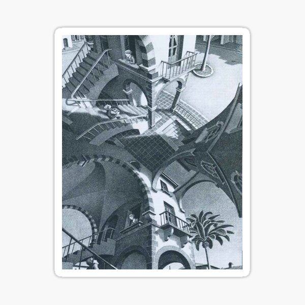 "M.C. Escher" Sticker for Sale by EDUOARDOART | Redbubble