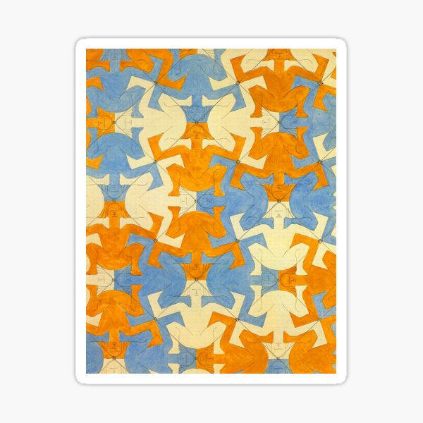 "M.C. Escher" Sticker for Sale by EDUOARDOART | Redbubble