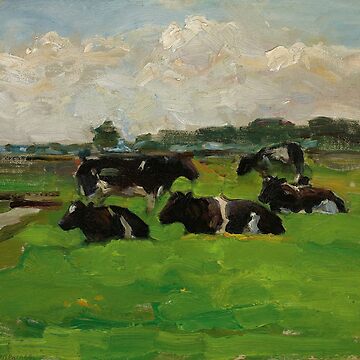 "Landscape With Group Of Five Cows Piet Mondrian" iPad Case & Skin for ...