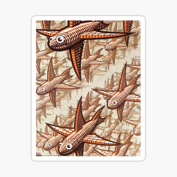 "M.C. Escher" Sticker for Sale by EDUOARDOART | Redbubble