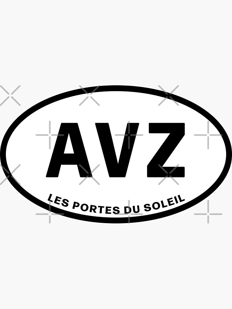 "AVZ Avoriaz" Sticker for Sale by leewarddesign | Redbubble