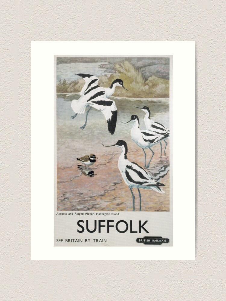 "Havergate Island, Suffolk - BR - Vintage Railway Travel Poster - 1950s ...
