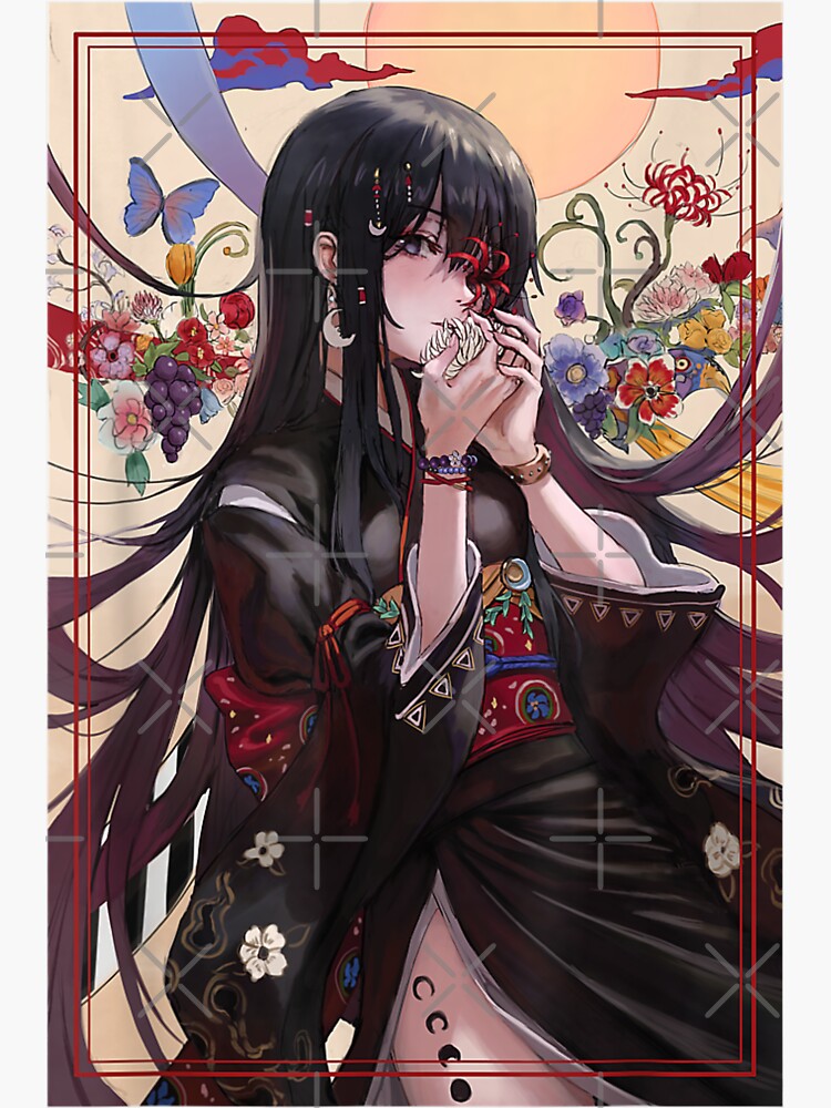 "Waifu Anime Girl Japanese Retro 90s Vintage Otaku" Sticker for Sale by ...