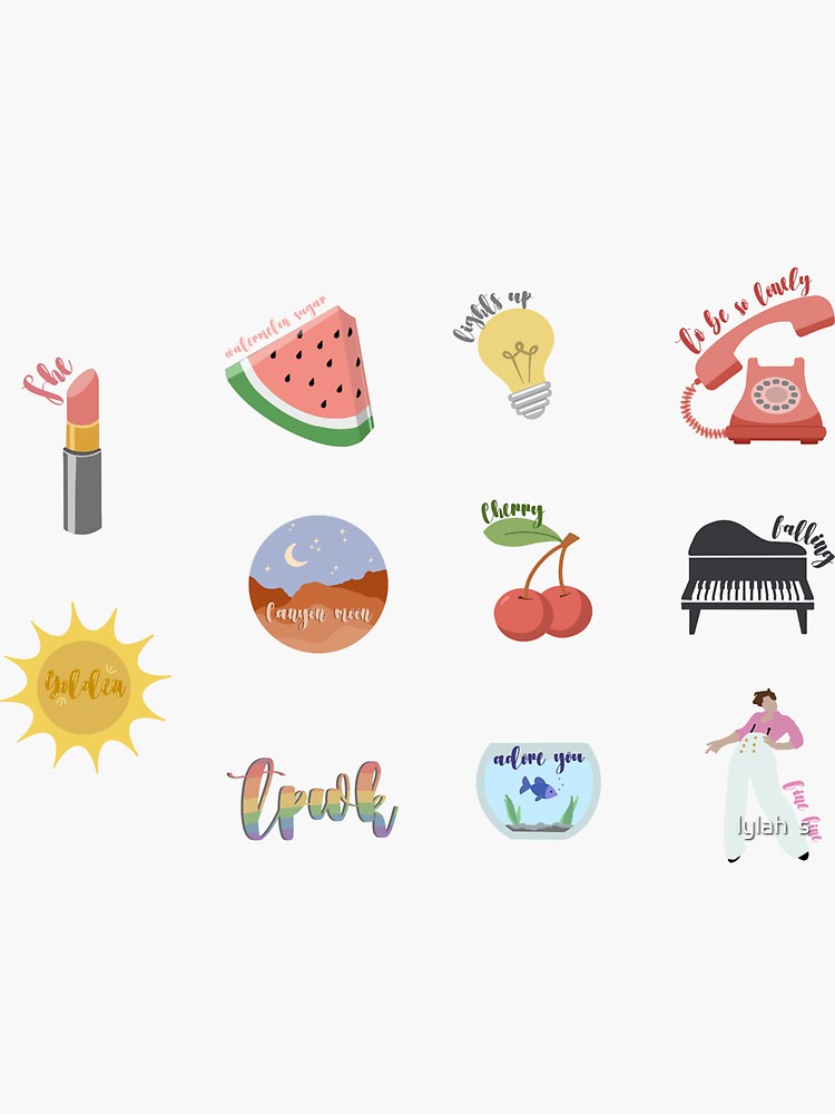 "Harry Styles Sticker Pack" Sticker for Sale by LylahS | Redbubble