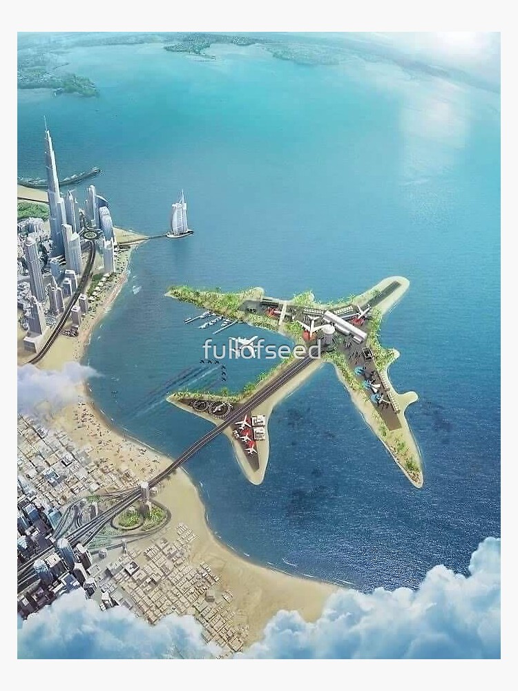 "Airplane Shaped Airport" Sticker for Sale by fullofseed | Redbubble