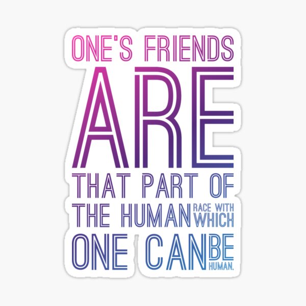 "Friendship Slogan" Sticker for Sale by Amitpanchal | Redbubble