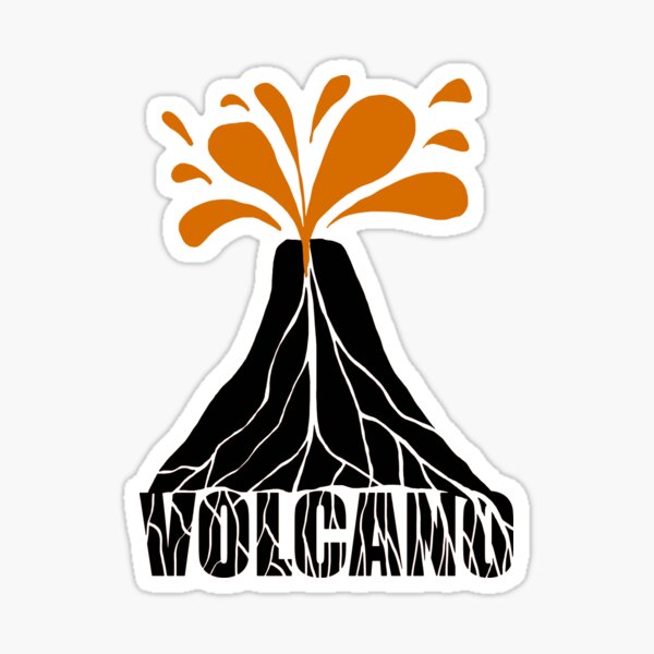 "Volcano" Sticker for Sale by Logan81 | Redbubble