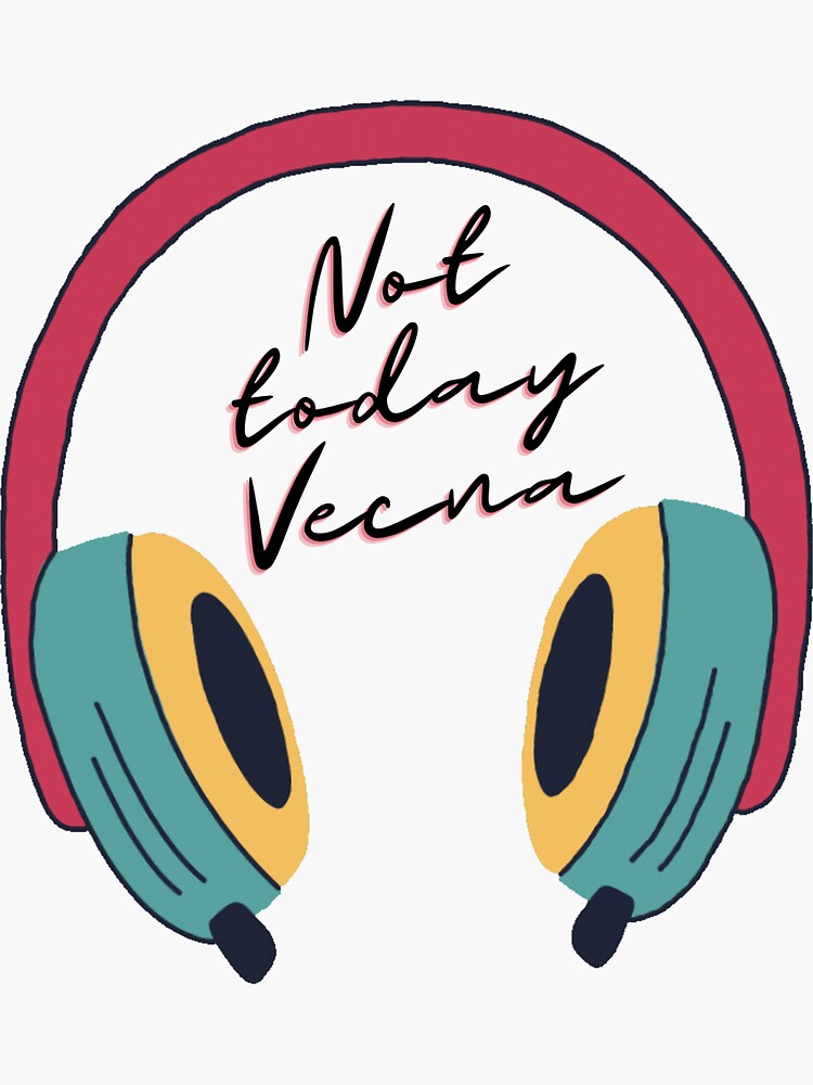 "Not today Vecna" Sticker for Sale by DarkArtDoodles | Redbubble