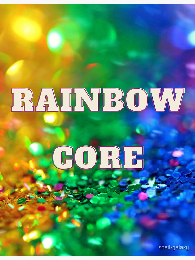 "rainbowcore aesthetic" Sticker for Sale by snail-galaxy | Redbubble