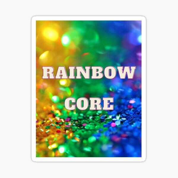"rainbowcore aesthetic" Sticker for Sale by snail-galaxy | Redbubble