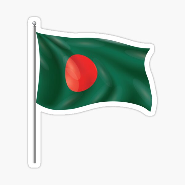 "Flag of Bangladesh Sticker" Sticker for Sale by MalikSoniJ | Redbubble
