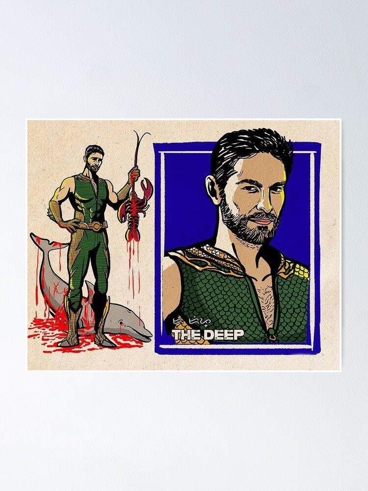 "Super Heroes The Deep Fan Art The Boys" Poster for Sale by crowealbert ...